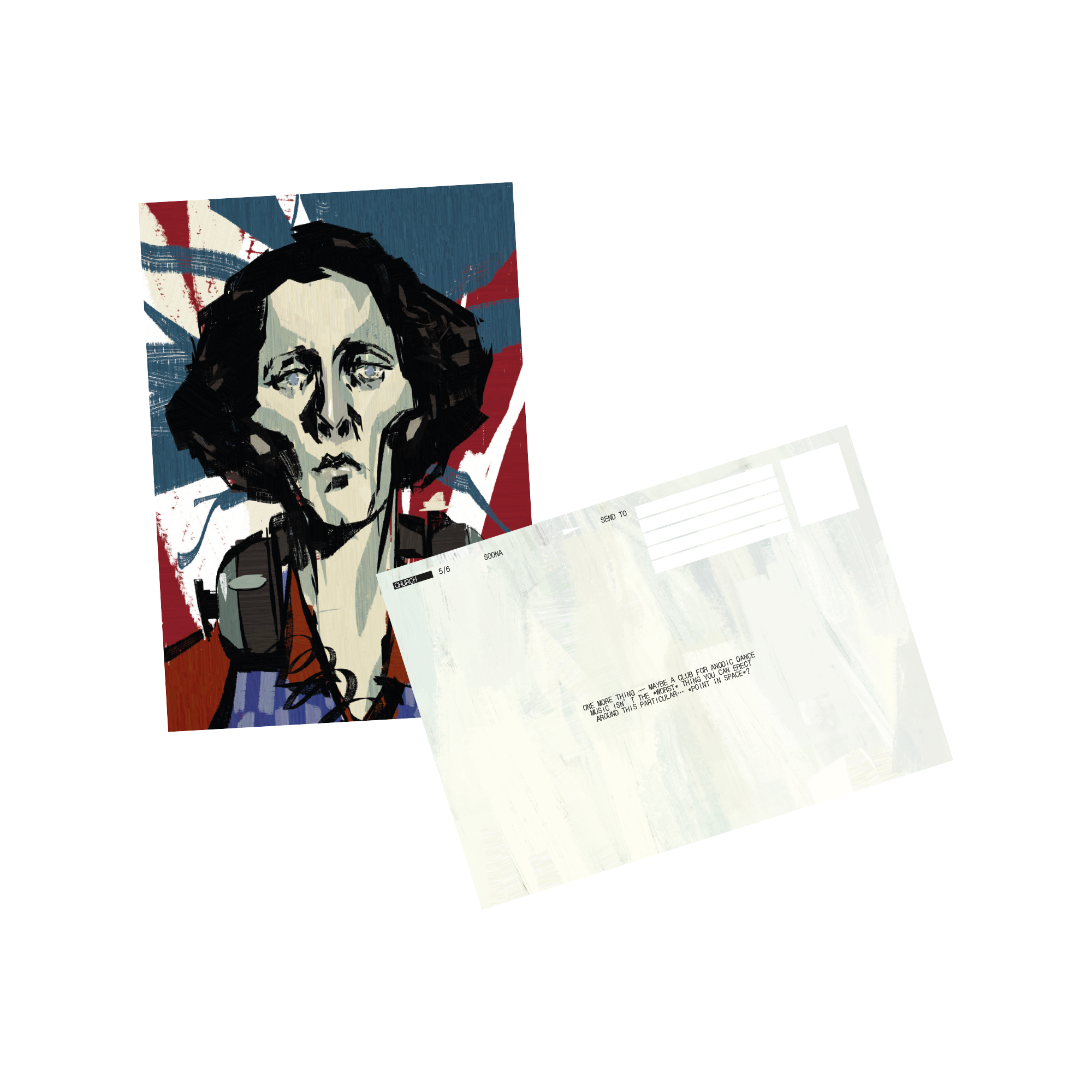 CHURCH POSTCARD PACK - Official Disco Elysium US Store | Disco Elysium US